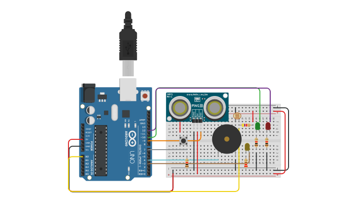 Circuit design 14.10 - Tugas Arduino | Tinkercad