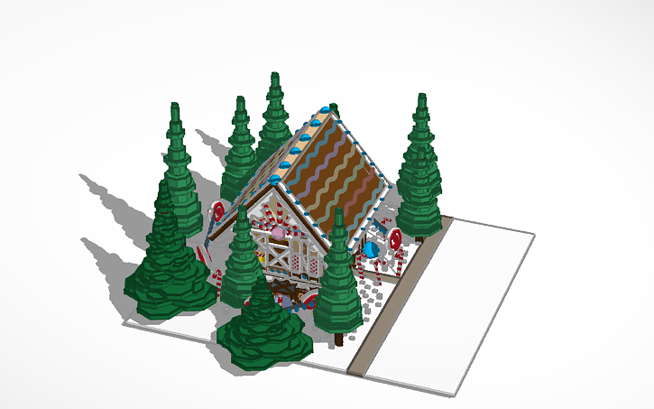 3D design Medieval Fantasy Gingerbread House V2 - Tinkercad