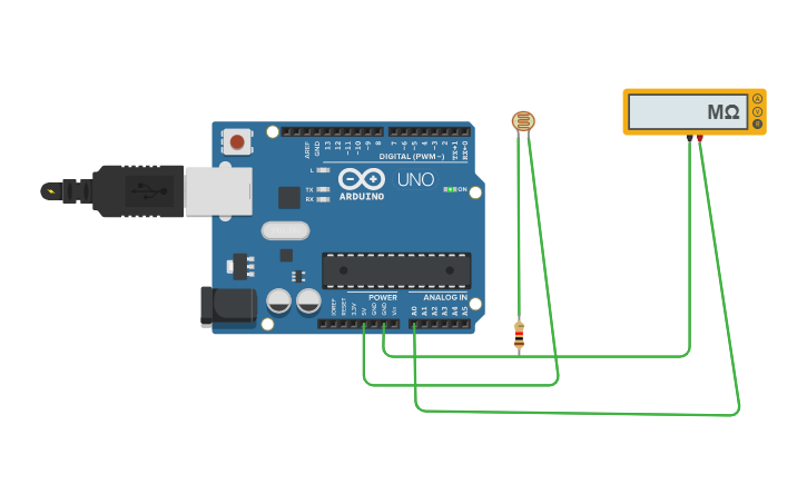 Circuit design multimeter - Tinkercad