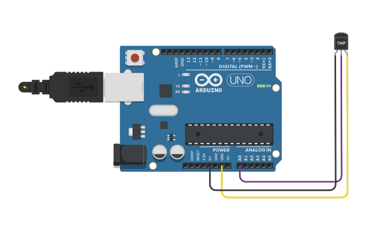 Circuit Design Arduino Tmp36 Tinkercad