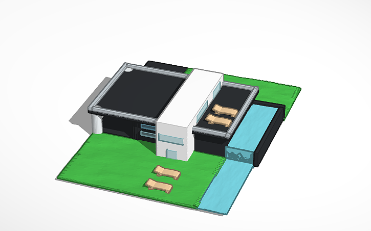 3D design Casa Moderna - Tinkercad