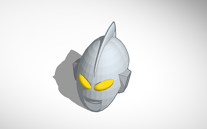 3D design Ultraman Head - Tinkercad