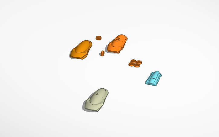 3D design Balloon dragster V6 - Tinkercad