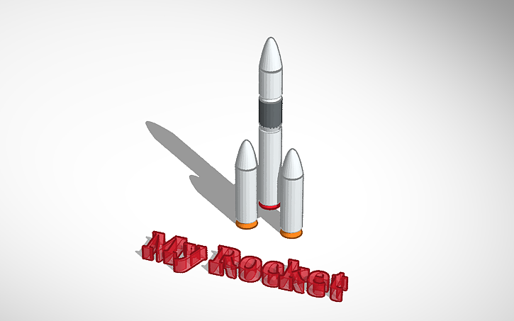 3D design Rocket project - Tinkercad