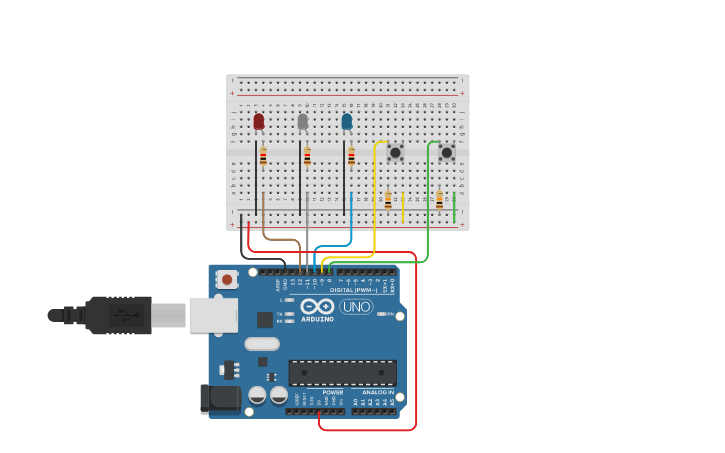 Circuit design Maquina de Café - Tinkercad