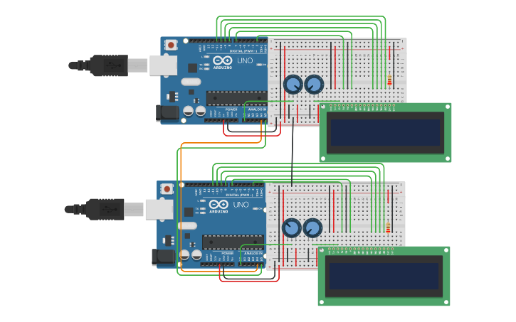 Circuit Design I2c Communication Tinkercad