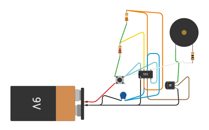 Circuit design Mechatronics - Morse Code Oscillator - Tinkercad