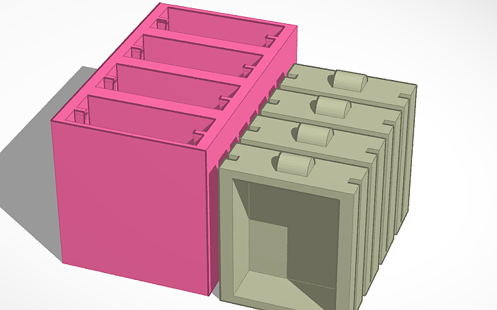 3D design chest of drawers 5 - Tinkercad