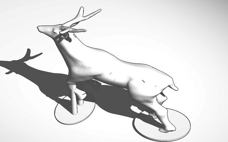 3D design Deer - Tinkercad