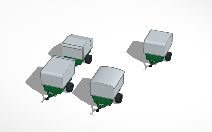 3D design Military Trailer Camper - Tinkercad