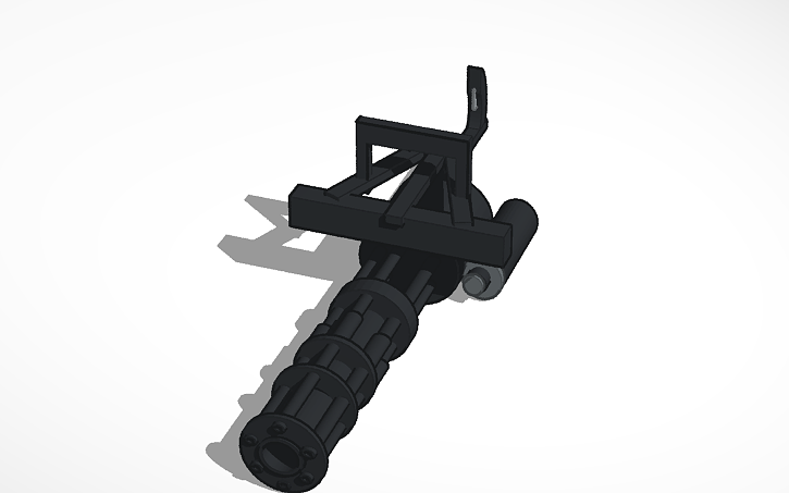 3D design Minigun - Tinkercad