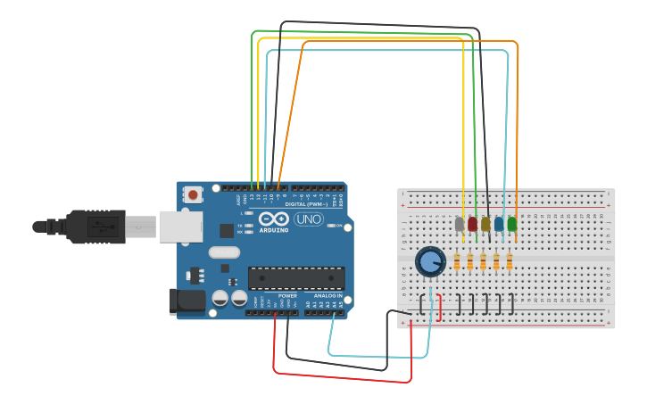 Circuit design how to read analog voltage - Tinkercad