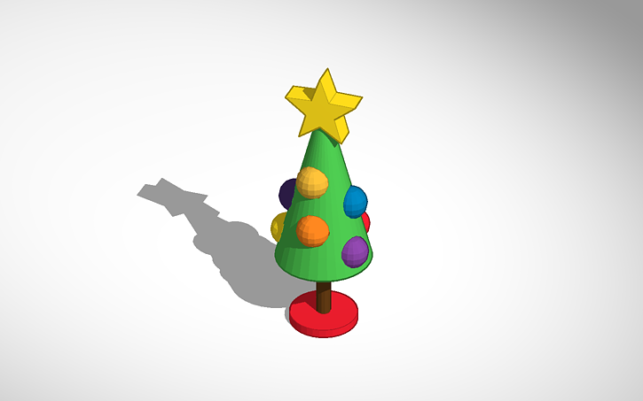 3D design Christmas Tree - Tinkercad