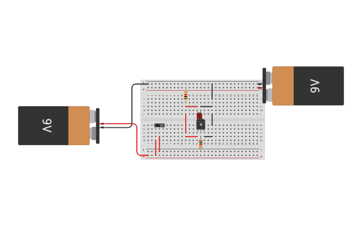 Circuit design Transistors - Tinkercad
