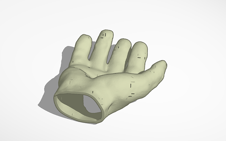 3D design hand for help - Tinkercad