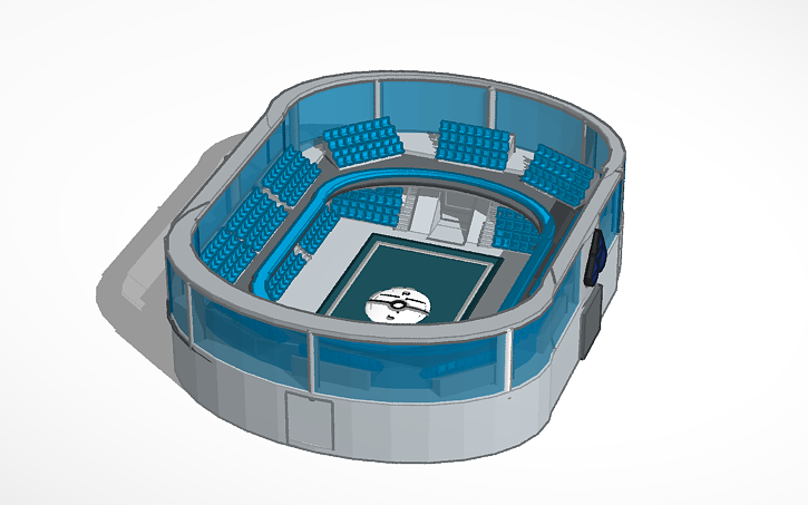 3D design pokemon water gym - Tinkercad