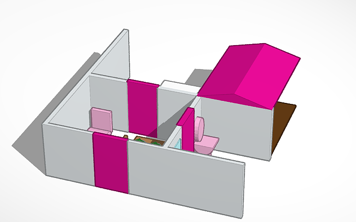 3D design Pink House - Tinkercad