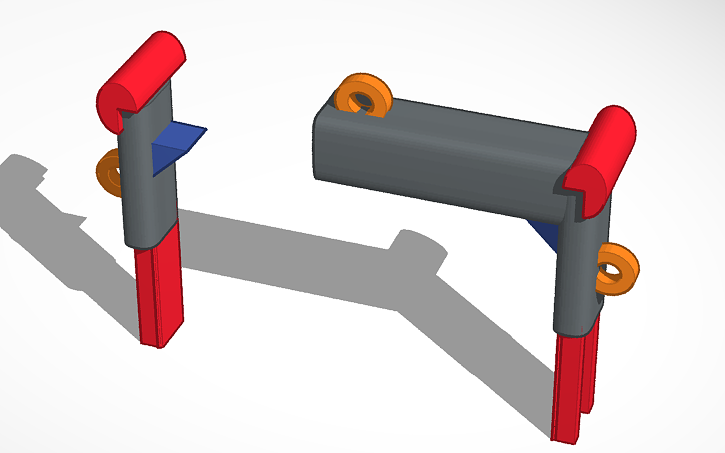 3D design grab bar for motorcycle | Tinkercad