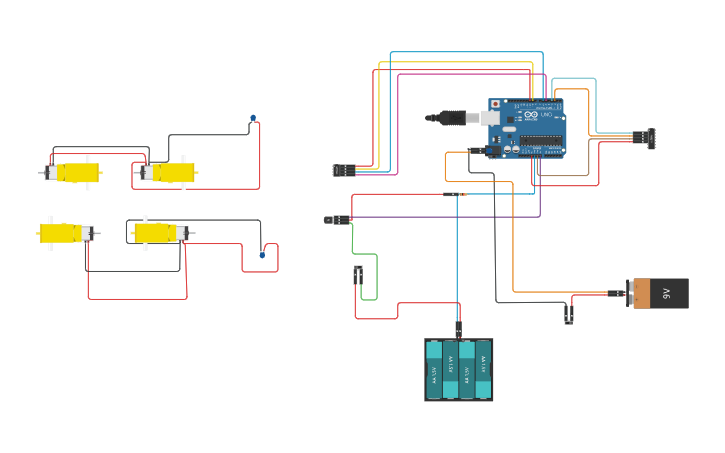 Circuit design CARRO RC | Tinkercad