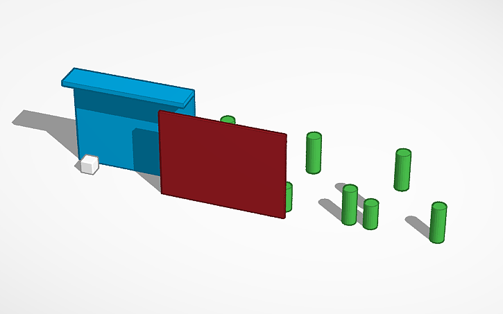 3D design working pipe dodging game - Tinkercad