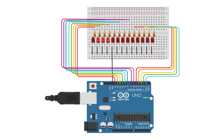 Circuit Design Arduino Knight Rider Circuit 3 Tinkercad 8007