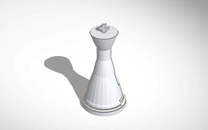 3D design Chess---King - Tinkercad