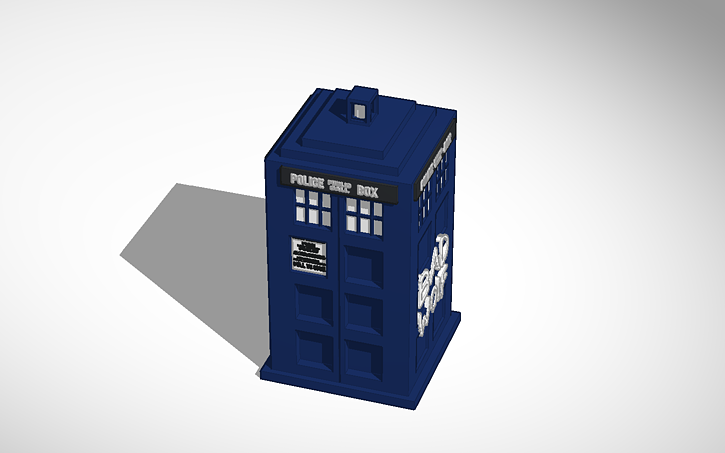 3D design TARDIS doctor whooooo | Tinkercad