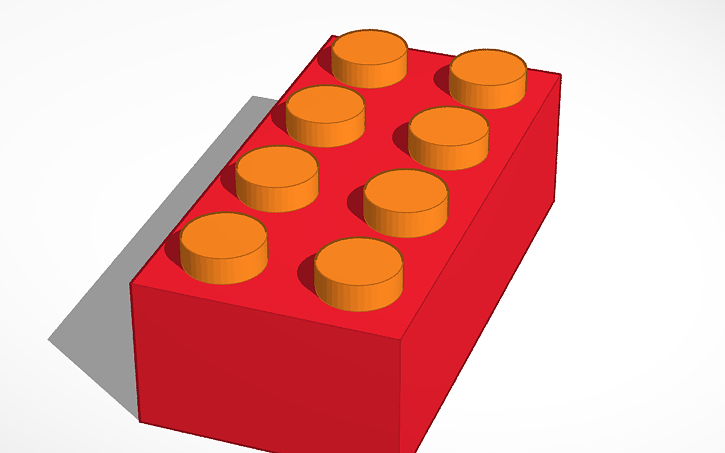 3D design Legostein - Tinkercad