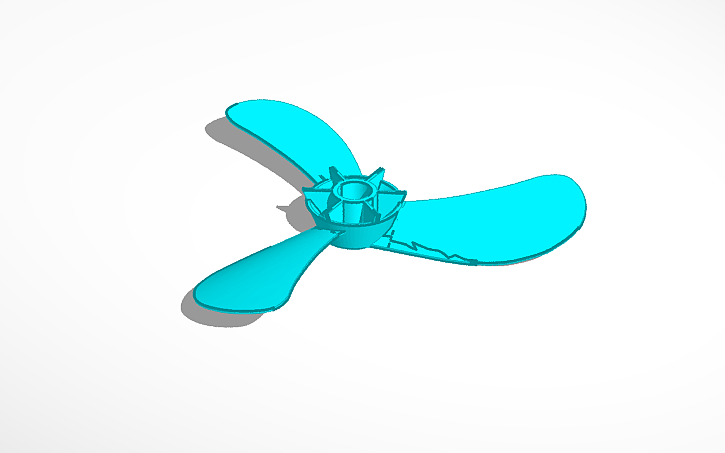 3D design More symmetrical fan blade - Tinkercad