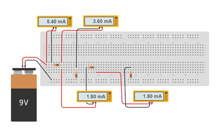 Circuit design KCL Verification Anurag Yadav 20BCS5427 - Tinkercad
