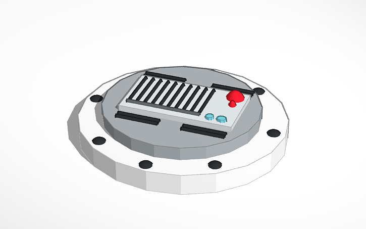 3D design TechPre Smoke Detector Model - Tinkercad