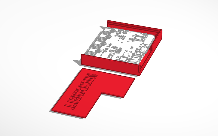 3D design Microbit Case - Tinkercad