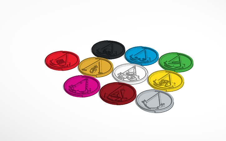 3D design AC Coins - Tinkercad