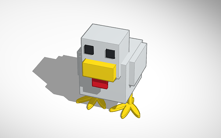 3D design minecraft chicken | Tinkercad