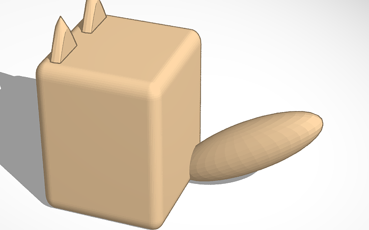 3D design Box Cat (In Progress) - Tinkercad