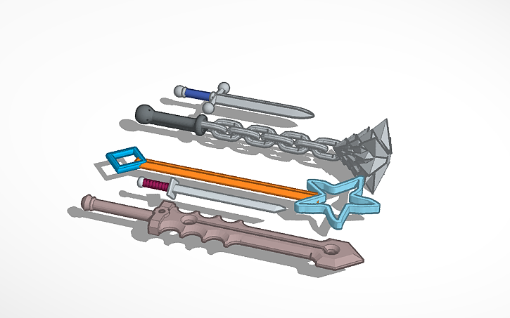 3D design Weapons - Tinkercad