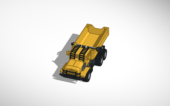 3D design Oshkosh P Series Tipper truck - Tinkercad