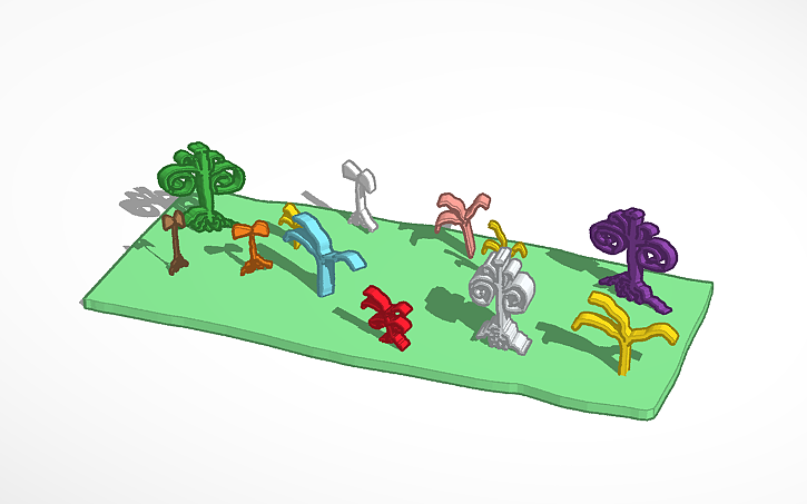 3d Design Инопланетные растения Tinkercad