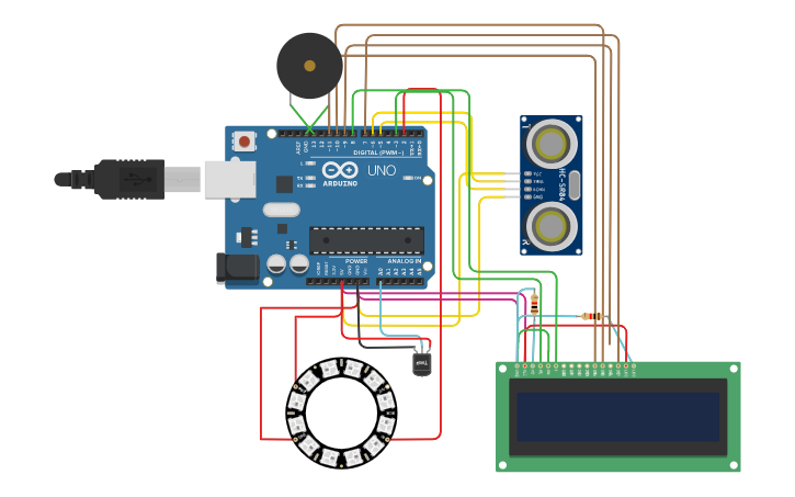 Circuit design STAY SAFE REMINDER - Tinkercad