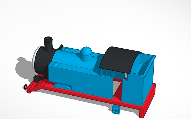 3D design Strasburg Thomas Base & Cowcatcher - Tinkercad