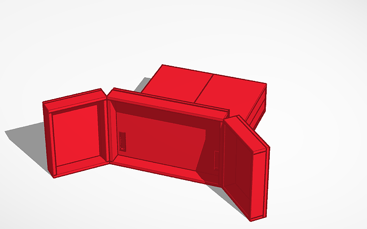 3D design Trifold DM Screen Box - Tinkercad