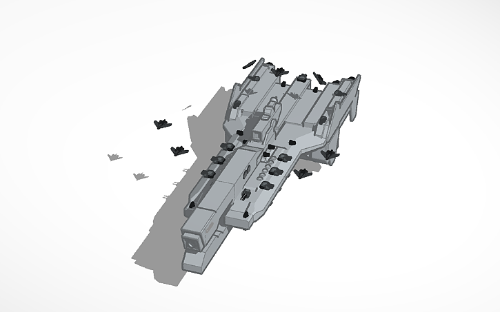 3D design Resistance Paris Flight II Class Heavy Frigate | Tinkercad