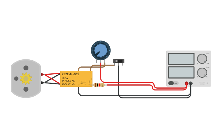 Circuit design H-bridge motor driver with speed control - Tinkercad