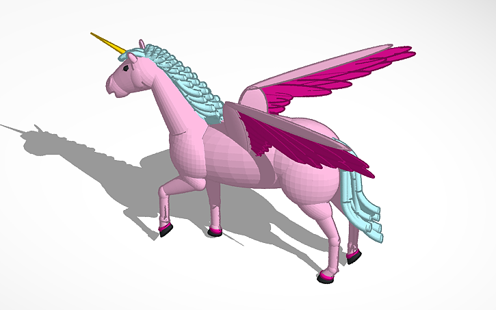 3D design unicorn!! - Tinkercad