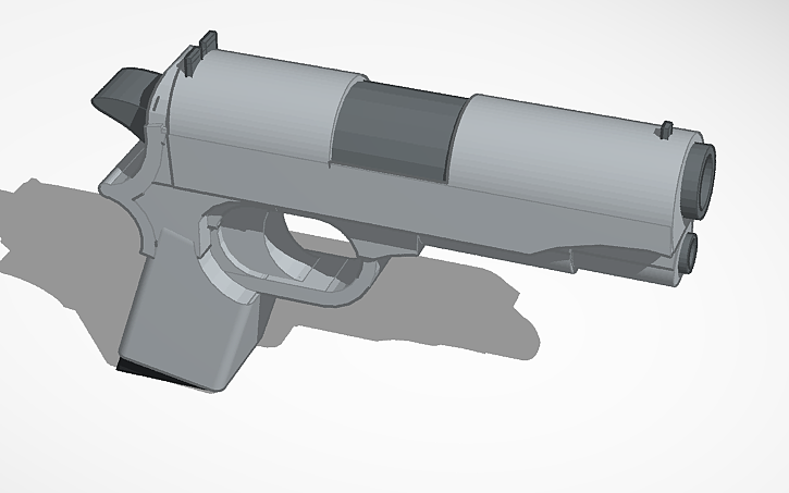 3D design Colt M1911 - Tinkercad