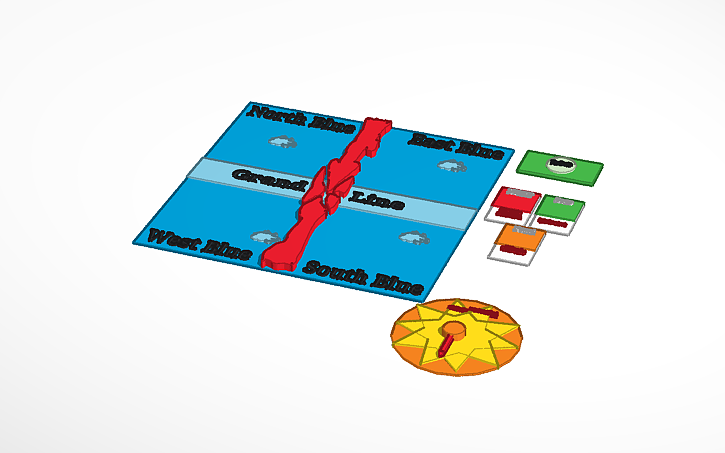 3D design One Piece board game | Tinkercad