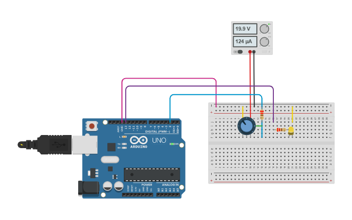 Circuit design KAREN EJEMPLO 6 - Tinkercad