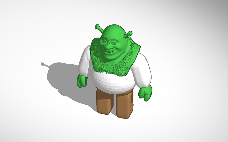 3D design Shrek - Tinkercad