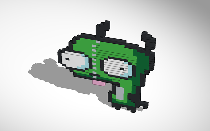 3D design Pixel Gir - Tinkercad