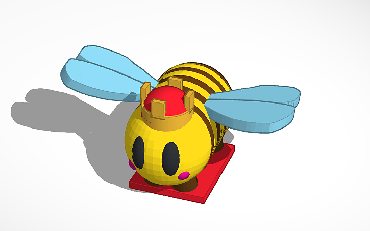 3D design Queen bee - Tinkercad